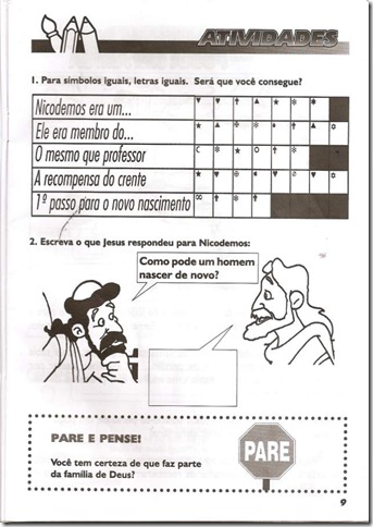 AMOR EM ENSINAR - Plantando a boa semente!: ATIVIDADE PARA JUNIORES